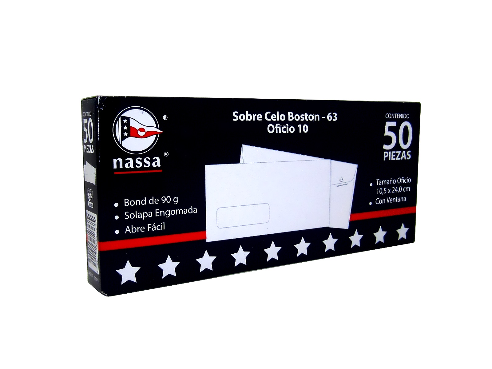SOBRE BOND CELO-BOSTON 63 OFICIO 10 PAQ C/50 60GMS NASSA - Proveedora ...