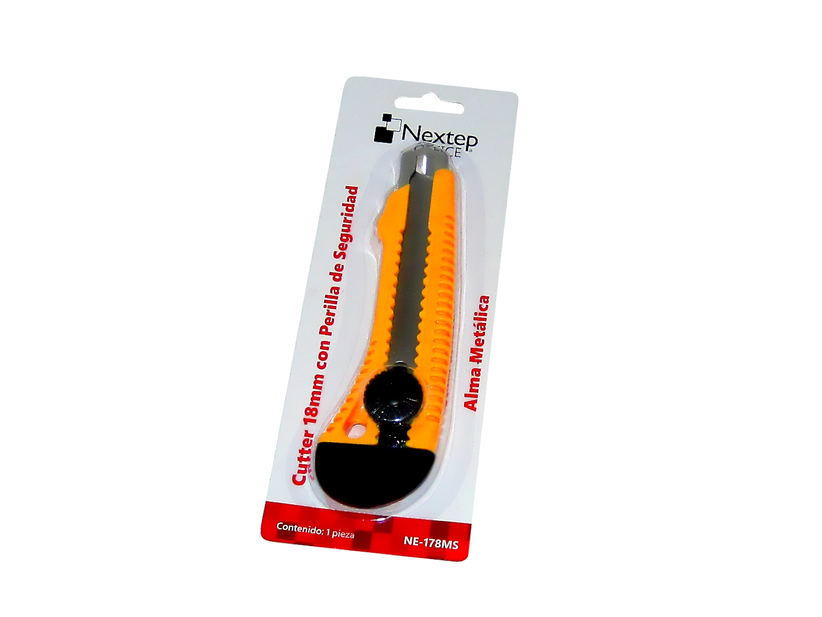 CORTADOR PLÁSTICO NEXTEP GRANDE NAVAJA 18MM NE-178MS METAL ...