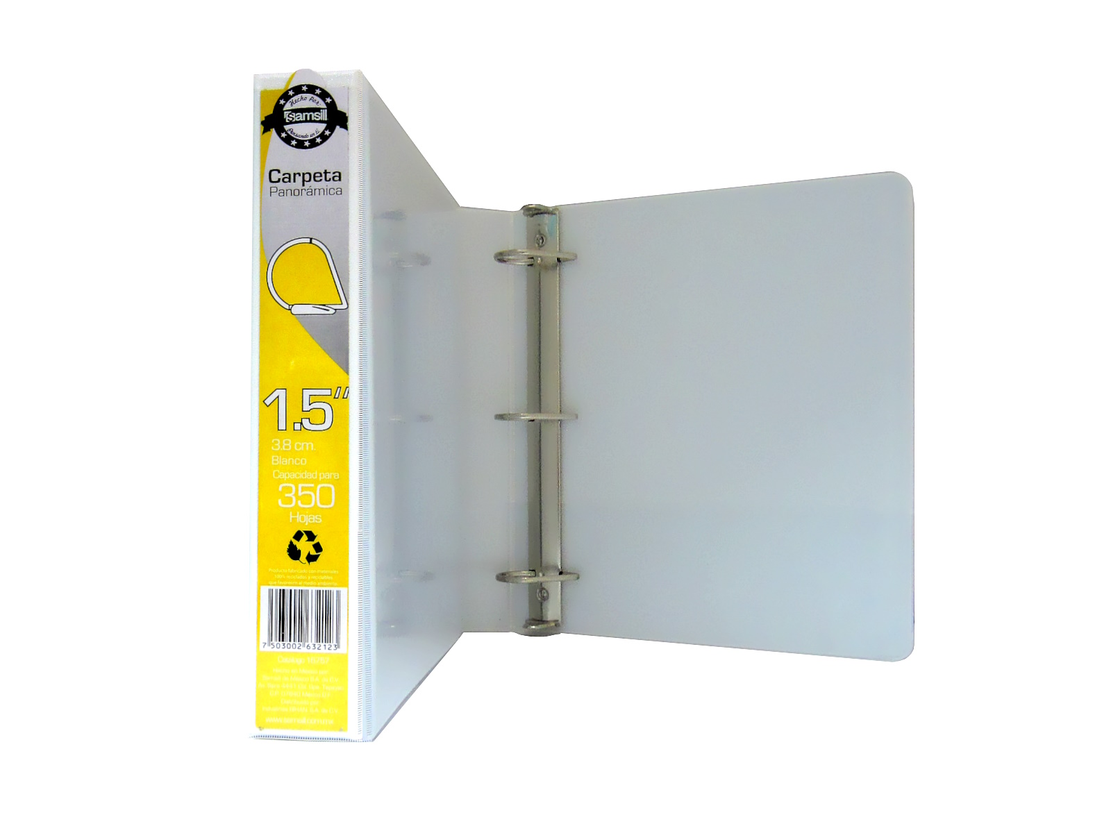 CARPETA DE ARGOLLAS 1.5 CTA. BCA HERRAJE D - Proveedora de Oficinas